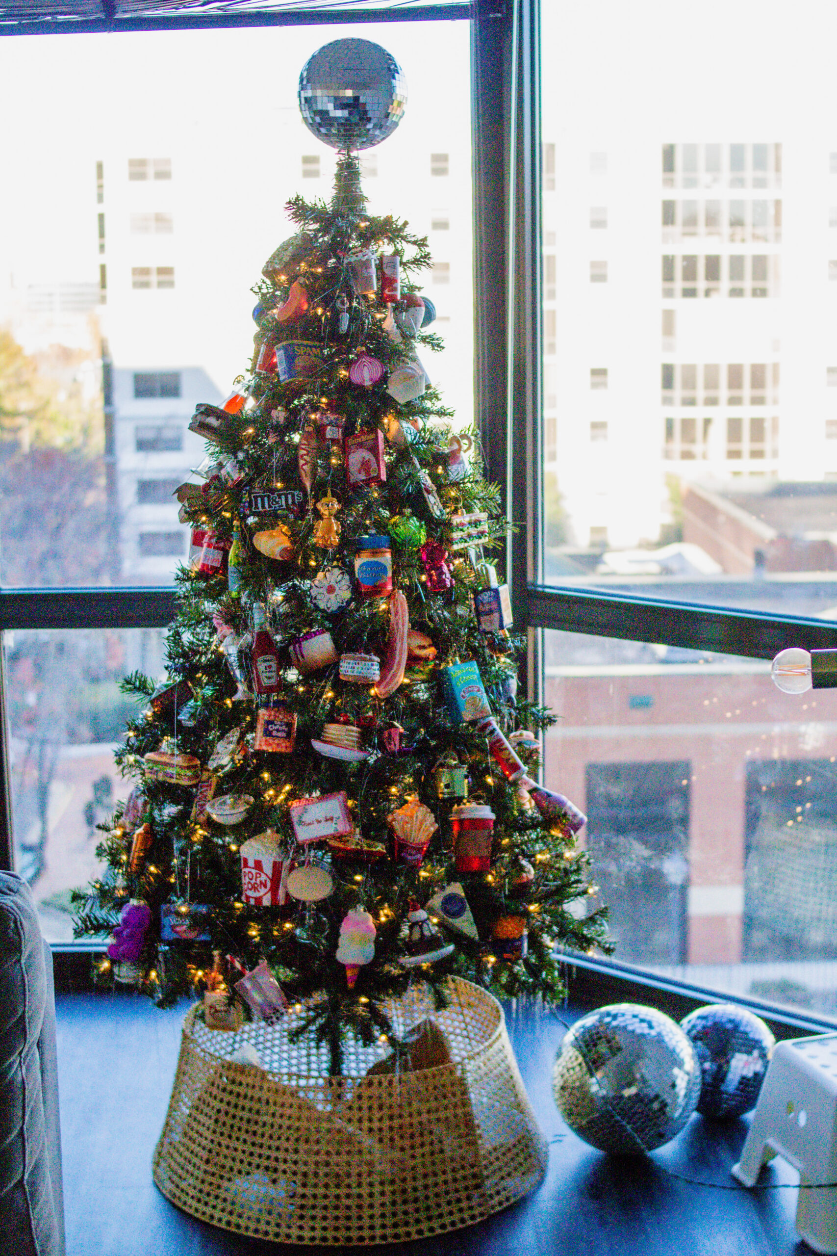 My Newest Food Ornaments and This Year's Christmas Tree - What Nicole Wore